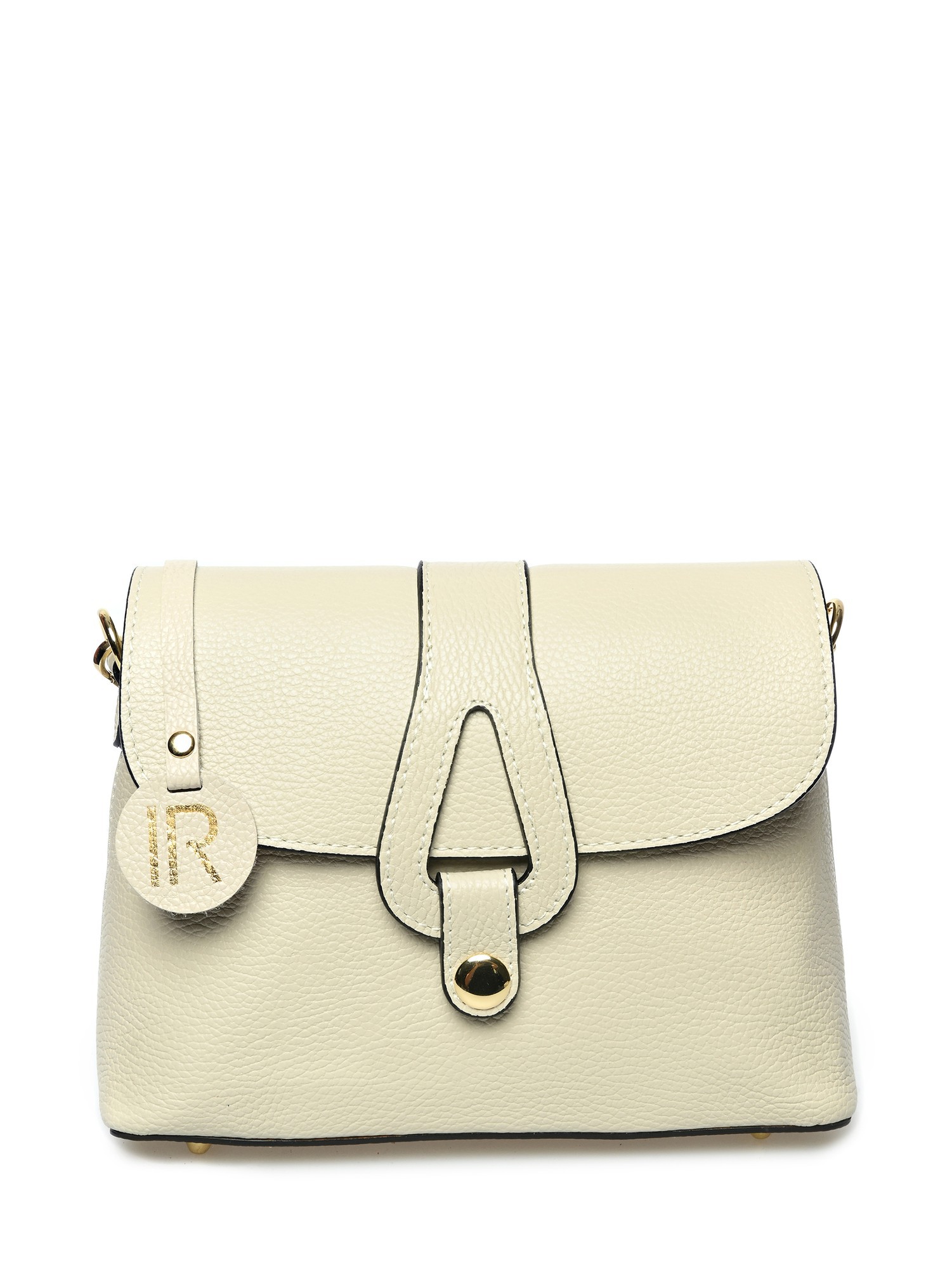 Isabella Rhea Beige Rundleer Tas