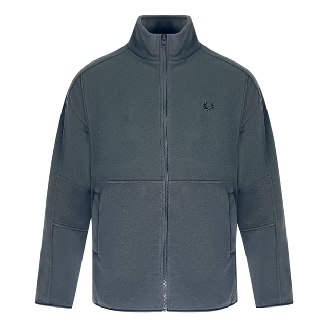Fred Perry polar fleece gunmetal grijze jas