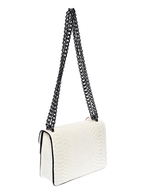 Roberta M Beige Rundleer Tas