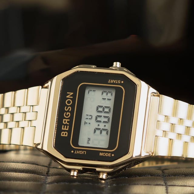 Bergson Horloge Retro Watch Goud