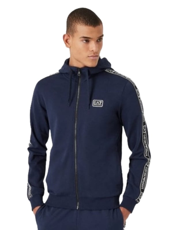 Emporio Armani | Heren hoodie met rits en tape